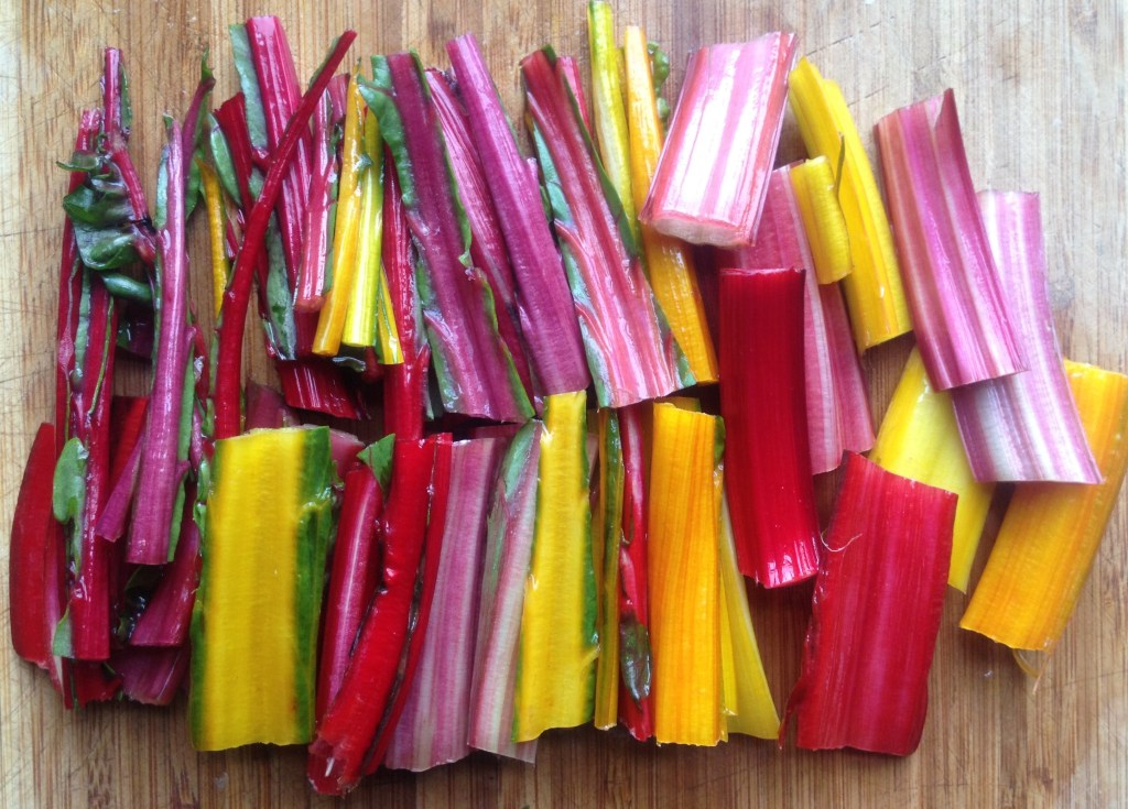 Baked Chard Stems with Tomato, Garlic, and Parmesan | Emmy Cooks